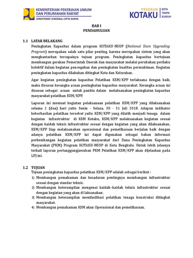 LPJ KSM KPP Ps Bengkulu | PDF