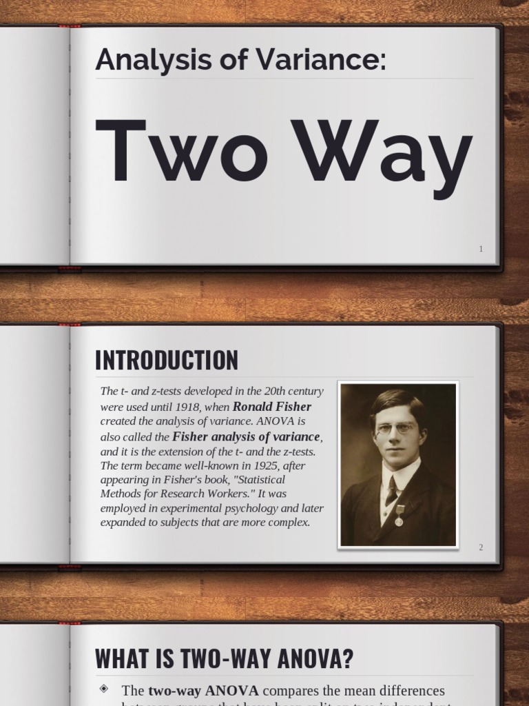 Analysis of Variance:: Two Way | PDF | Analysis Of Variance ...