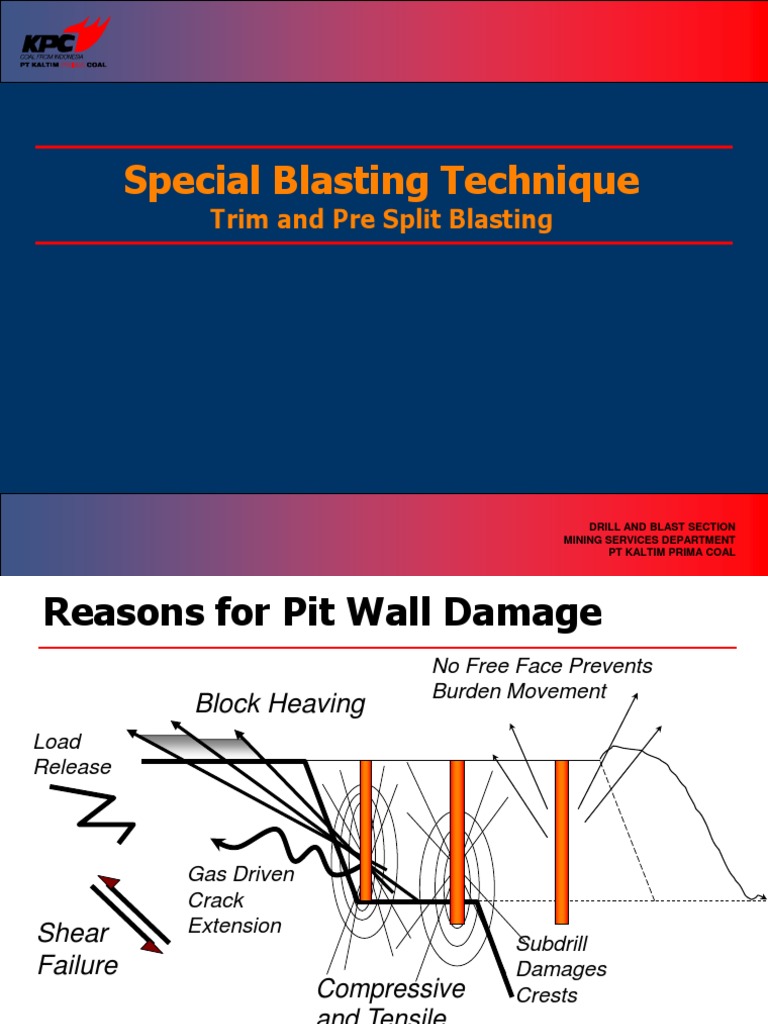 Special Blasting Technique: Trim and Pre Split Blasting | Stress ...