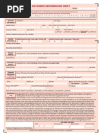 Kina Bank Personal Account Opening Form | PDF | Cheque | Banks