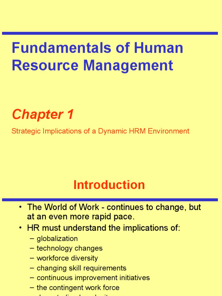 Dynamic HRM Strategies for Modern Workplaces | PDF | Human Resource ...