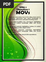 Kra 1 - Objective 1 MOV | PDF | Lesson Plan | Teaching