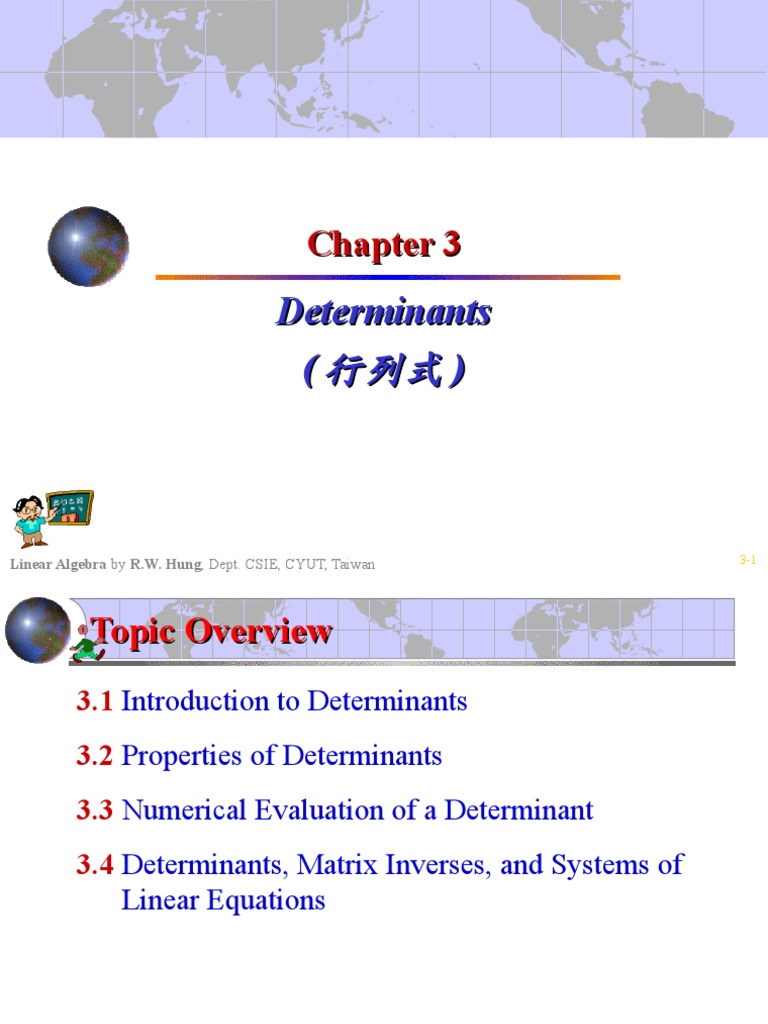 Determining Determinants: A Guide to Evaluating Matrices | PDF ...