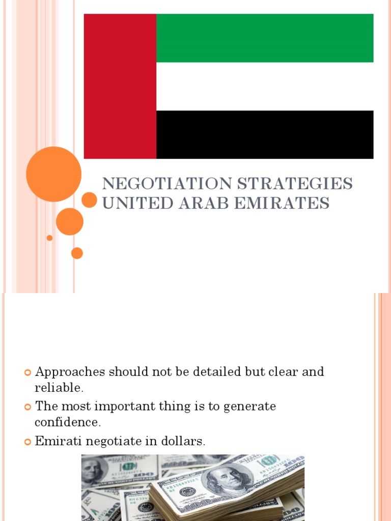 Negotiation Strategies Uae | PDF | United Arab Emirates | Negotiation
