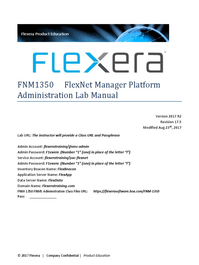 FNM 1350 FNMP Administration v2017 LabManual Rev 17.5 PDF | PDF ...
