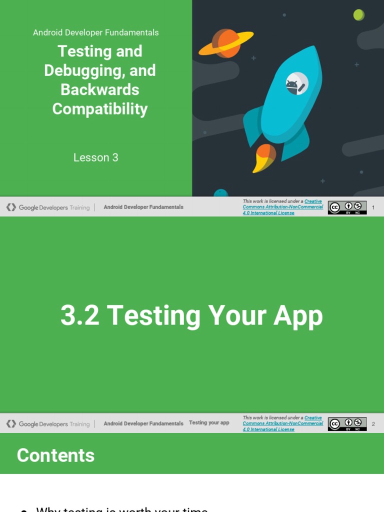 3.2 Testing Your App | PDF | Unit Testing | Software Testing