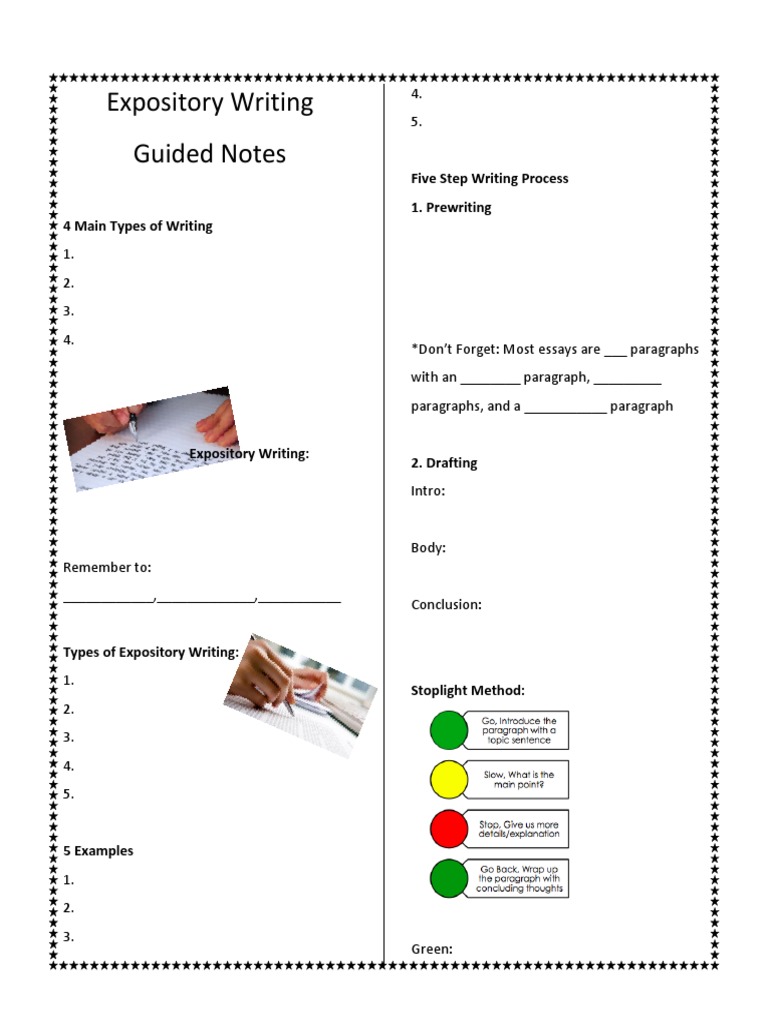 Expository Writing Guided Notes | PDF