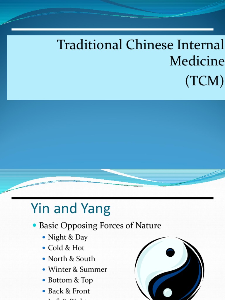 Traditional Chinese Internal Medicine (TCM) | PDF