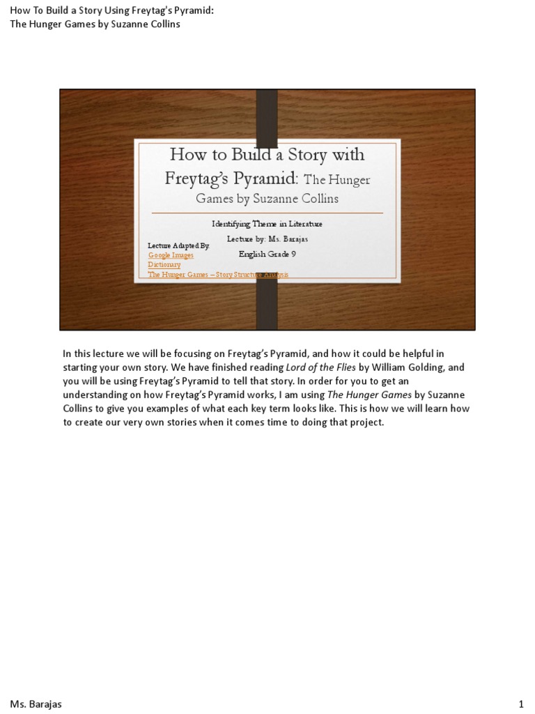 How To Build A Story With Freytag's Pyramid:: The Hunger Games by ...