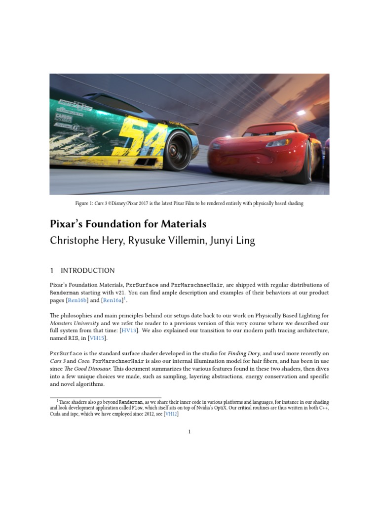 s2017 Pbs Pixar Notes PDF | PDF | Reflection (Physics) | Rendering ...