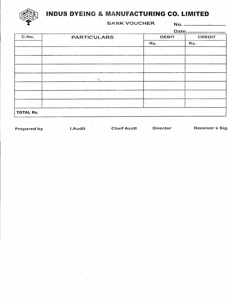 Bank Voucher | PDF