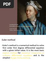 Understanding Euler's Method for ODEs | PDF | Differential Equations | Approximation