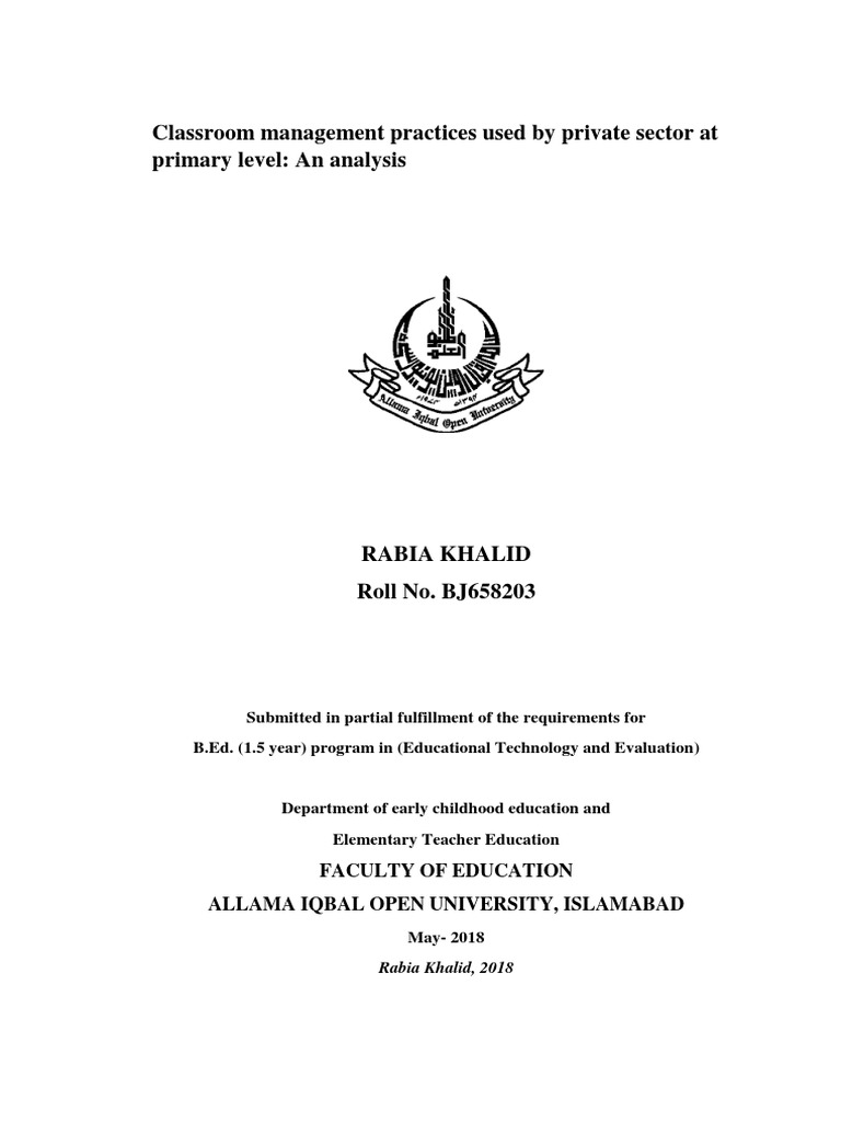 Classroom Management Practice Pdf Classroom Management Survey