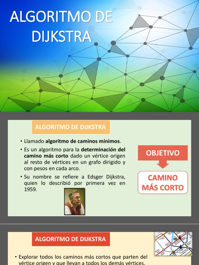 Algoritmo de Dijkstra - Operativa 2_FINAL | Algoritmos y Estructuras de ...