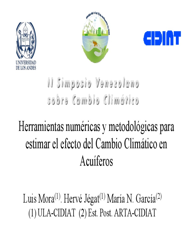 Presentacion Simposio CCII Herrram Final PDF | PDF | Agua subterránea | Hidrología