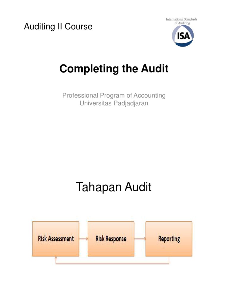 Completing The Audit | Download Free PDF | Audit | Accounting