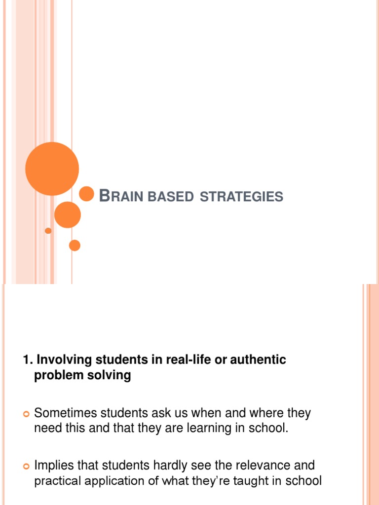 Brain Based Strategies for Effective Learning | PDF | Mental Processes ...