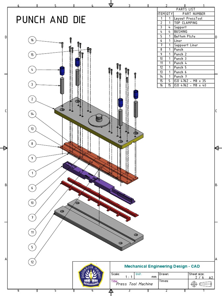 Punch and Die: Press Tool Machine | PDF | Engineering | Science And ...