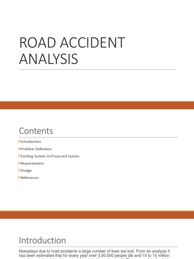 Road Accident Data Analysis Project | PDF | Traffic Collision | Data ...