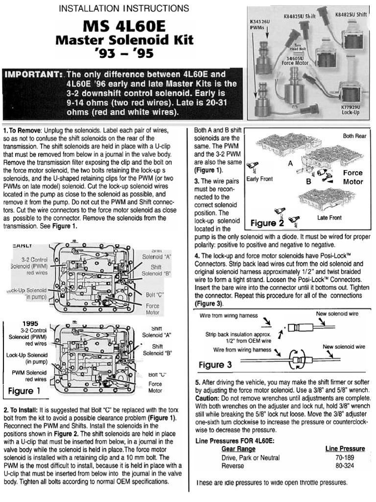Master Solenoid Kit: (Figure 1) | PDF | Machines | Vehicle Technology