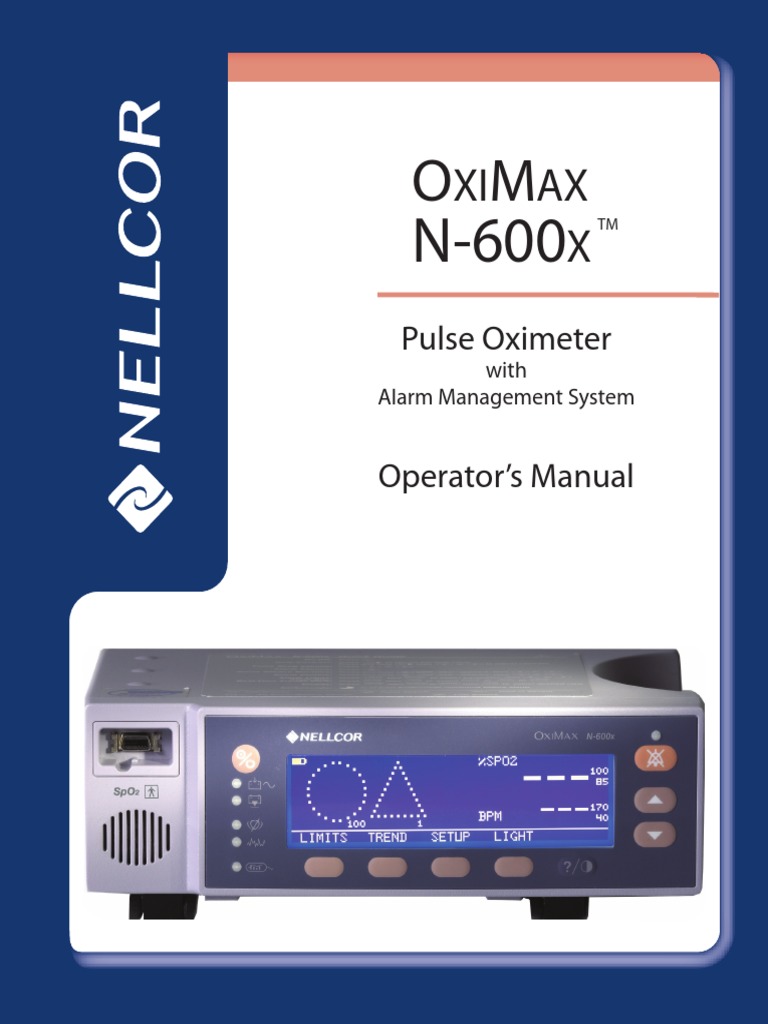 Nellcor Oximax n600x Operator S Manual PDF | PDF