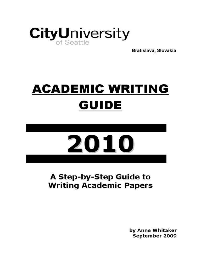 Academic Writing Guide for Students | PDF | Combined Oral Contraceptive ...