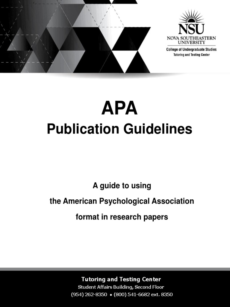 Apa Handbook PDF | PDF | Digital Object Identifier | Apa Style