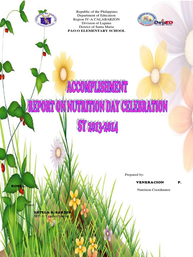 Accomplishment Report On Nutrition Day | Download Free PDF | Vegetables ...