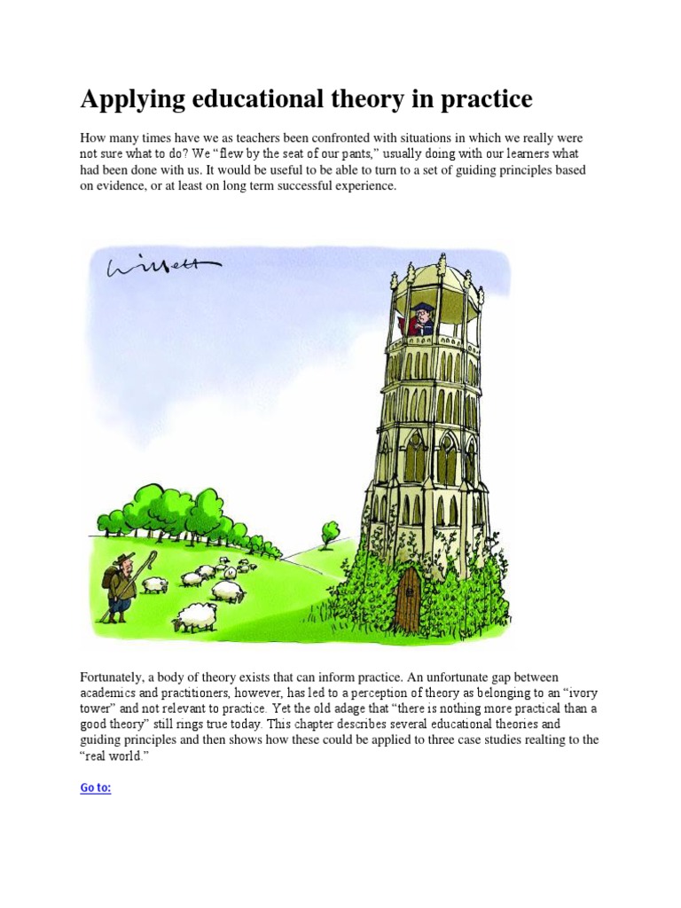 Applying Educational Theory in Practice | PDF | Reflective Practice ...