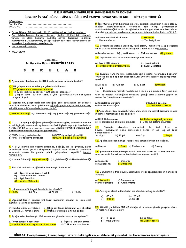 İsg Vi̇ze Cev | PDF