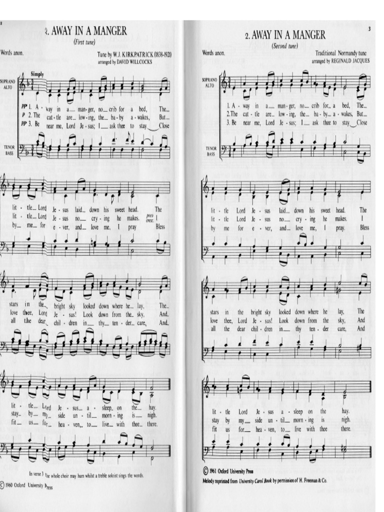 Carols For Choirs 1 Selections PDF | PDF