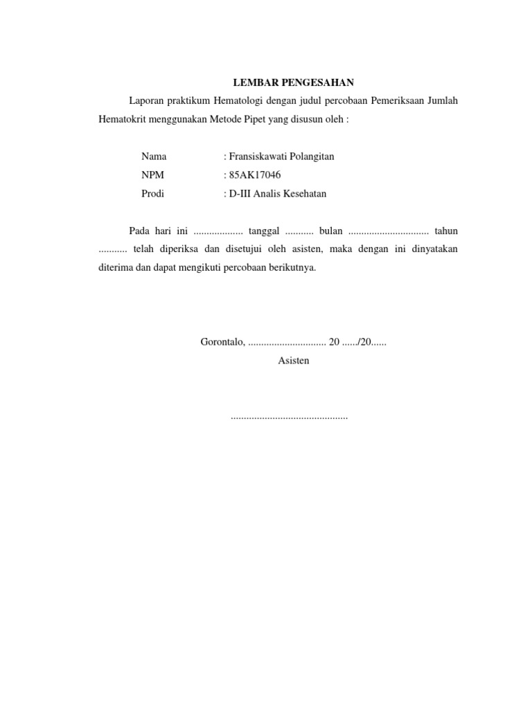 Laporan Bleeding Time Metode Duke | PDF