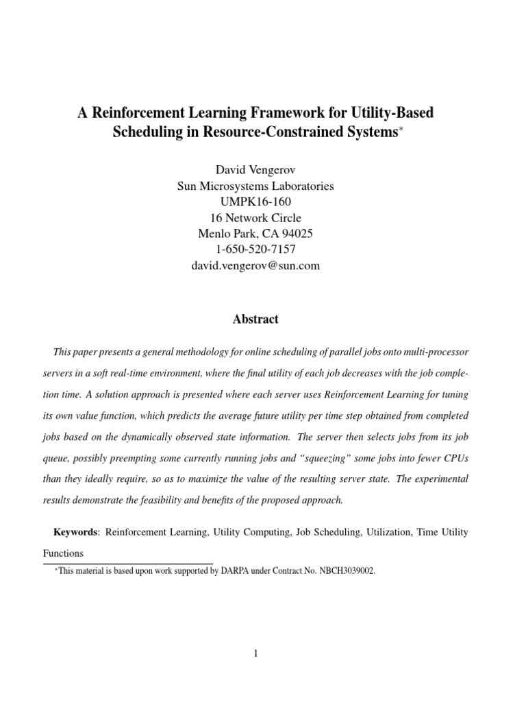 RL Scheduling | PDF | Scheduling (Computing) | Mathematical Optimization RL Scheduling | PDF | Scheduling (Computing) | Mathematical Optimization