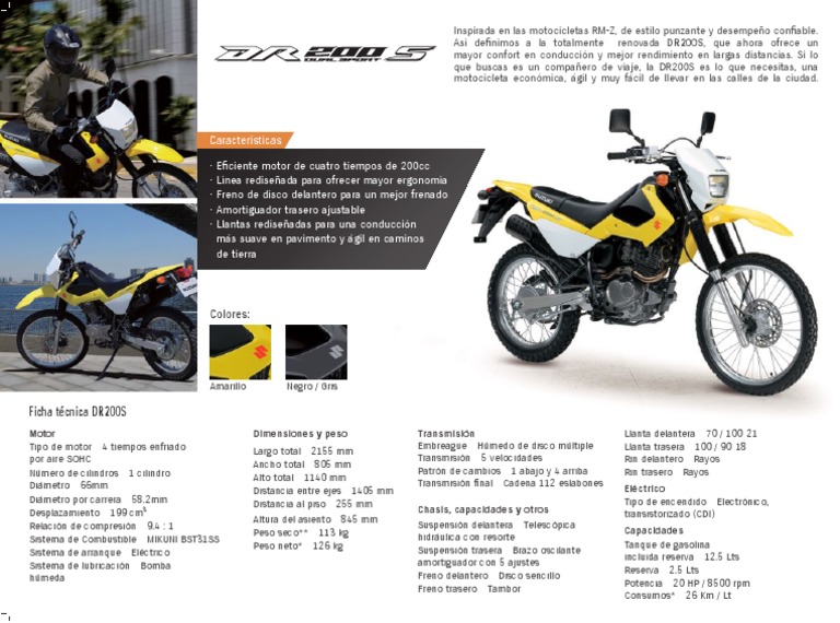 Características: Colores | PDF | Motocicleta | Vehículo de motor