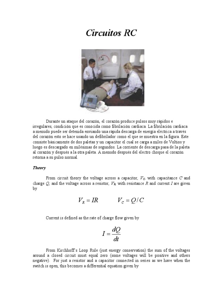 Circuitos RC | PDF | Electrical Network | Voltage