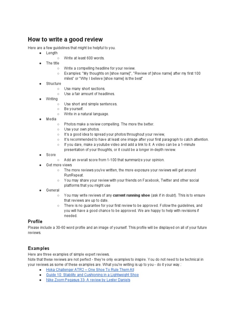 How To Write A Good Review | PDF | Communication