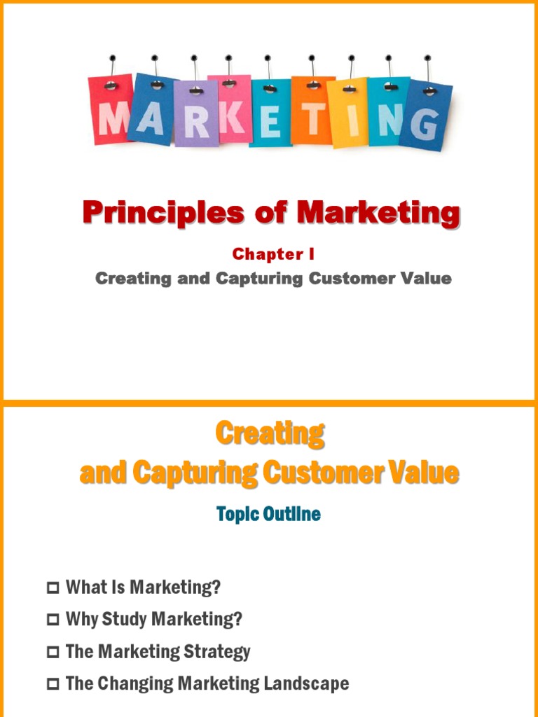 Principles of Marketing: Creating and Capturing Customer Value | PDF | Sales | Marketing