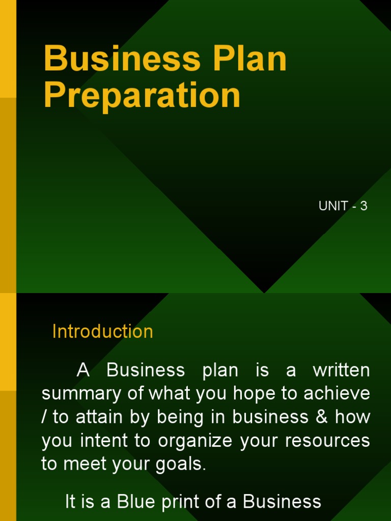 Business Plan Preparation: Unit - 3 | PDF | Marketing | Sales