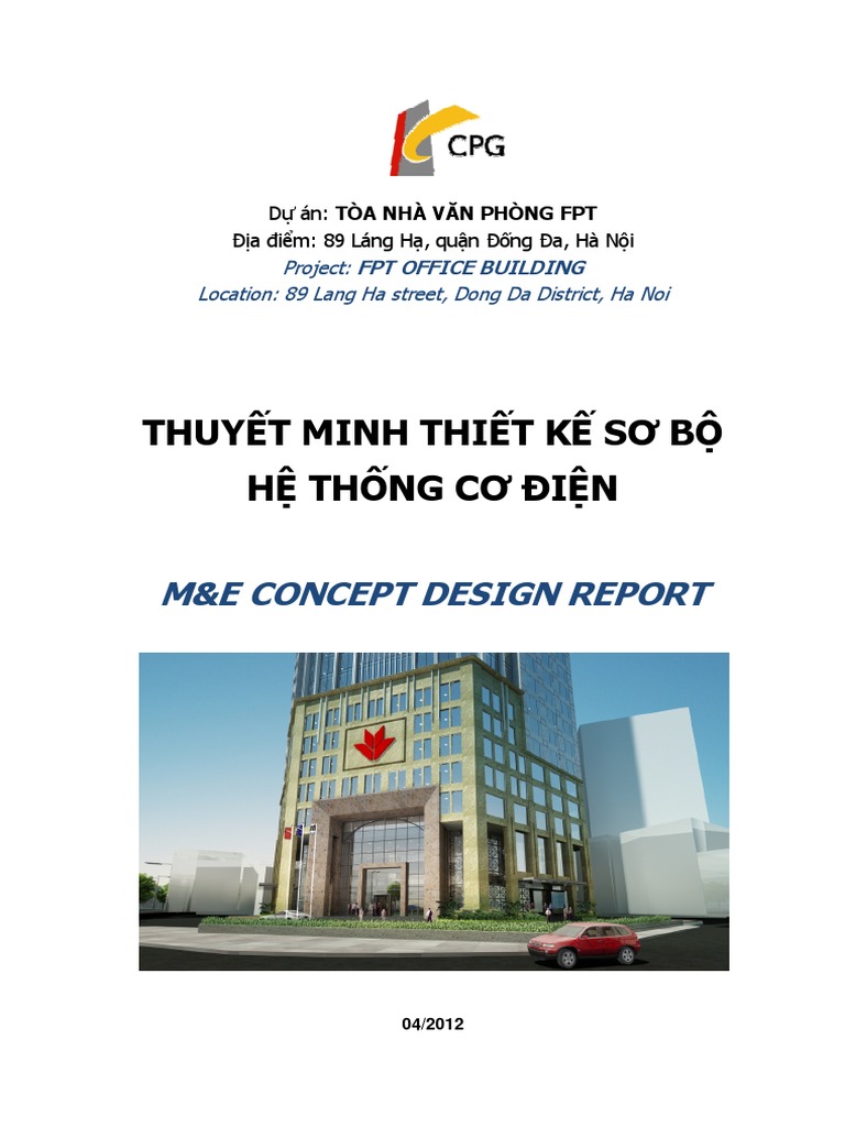 89 Lang Ha ME Concept Design Report PDF | PDF