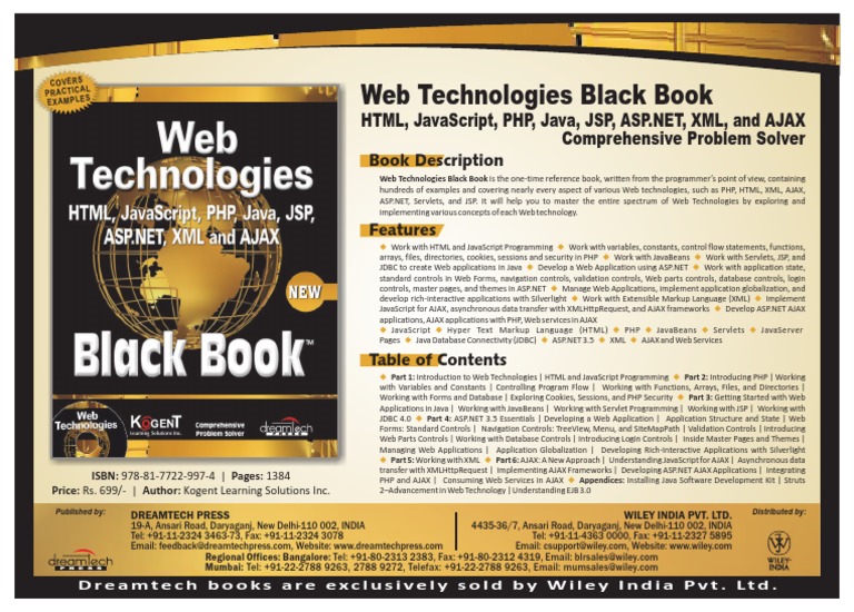 Web Technologies Black Book Overview | PDF | Ajax (Programming) | Web ...