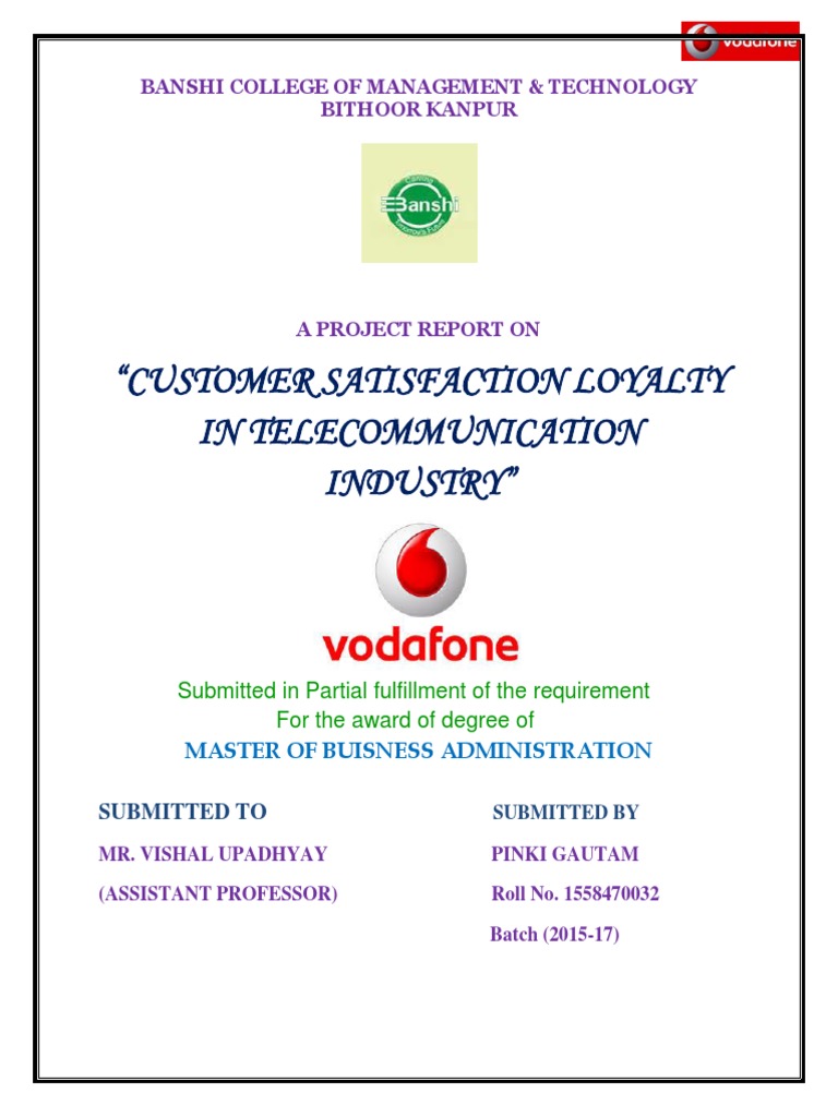 Customer Satisfaction Loyalty in Telecommunication Industry | PDF ...