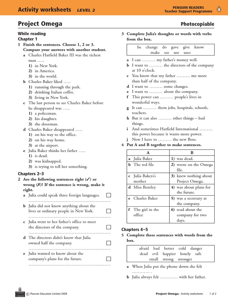 Project Worksheets