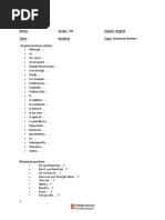 Worksheet - Signposting in Presentation | PDF