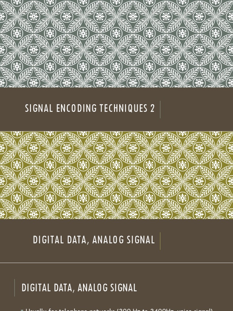 Signal Encoding Techniques 2 | PDF | Modulation | Wireless