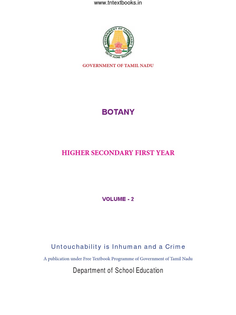 Botany Vol-2 - EM | PDF | Tissue (Biology) | Root