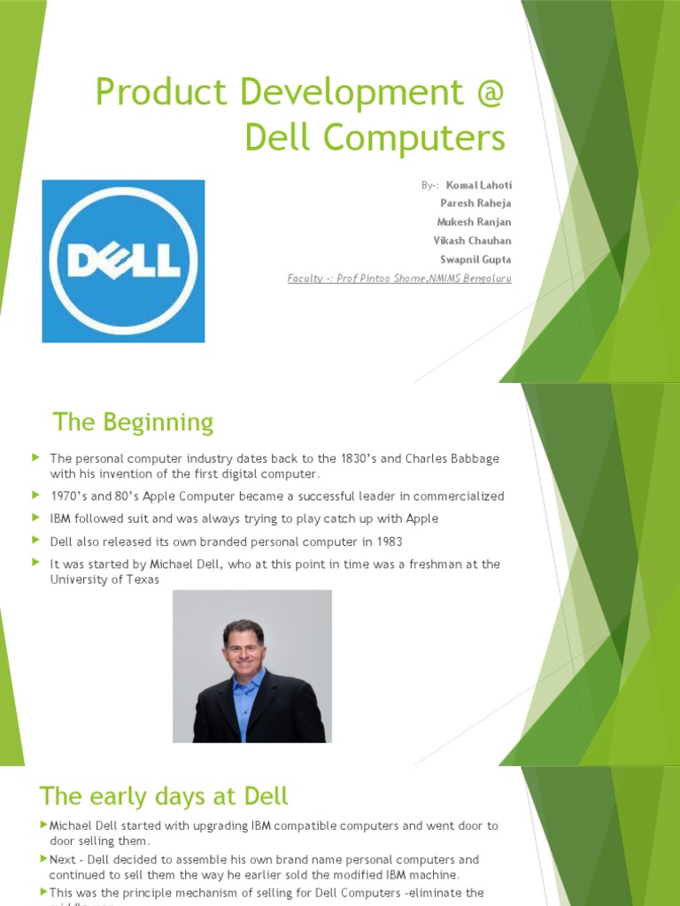 Product Development at Dell Computers | PDF | Dell | Desktop Computer
