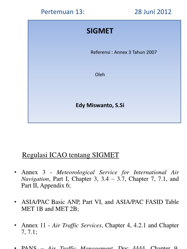 SIGMET | PDF