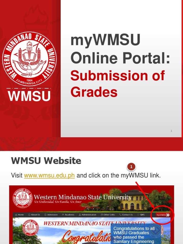 WMSU Online Grade Submission Guide | PDF | Software | World Wide Web