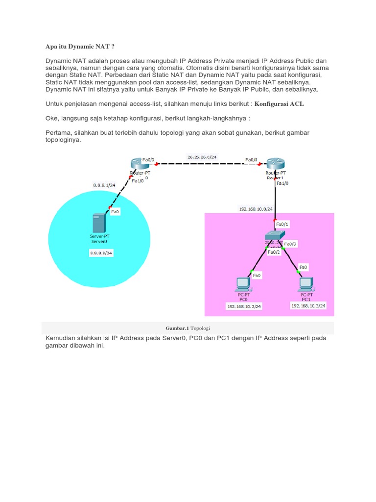 Apa Itu Dynamic NAT | PDF