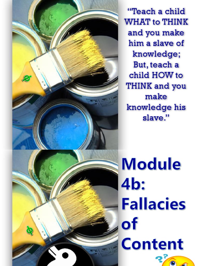 Teach A Child What To Think and You Make Him A Slave of Knowledge But ...